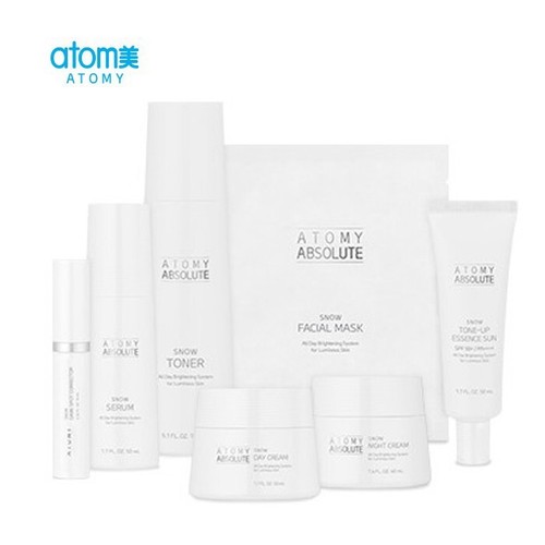 ATOMY Absolute Snow 7ea Set All Day Brightening for Luminous skin K ...
