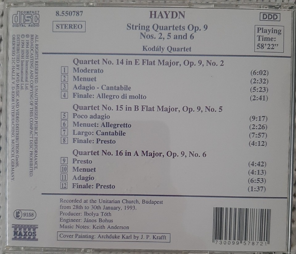 String Quartets by Invocation (CD, 1994) 730099578721| eBay