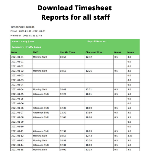 Employee Time Attendance Rota System Clocking-in Machine Biometric Face ...