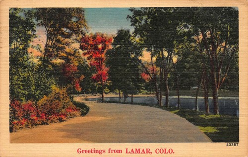 LAMAR COLORADO GREETINGS 1940 POSTMARK POSTCARD | eBay