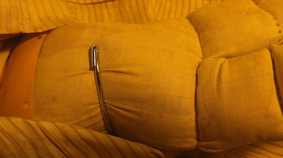 Antique Celluloid Old Baby Doll Glass Eyes Soft Body Aged Clothing ...