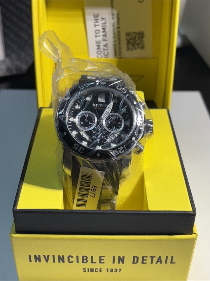 Invicta Pro Diver 6977 Master of the Ocean Chronograph Watch Work Mint ...