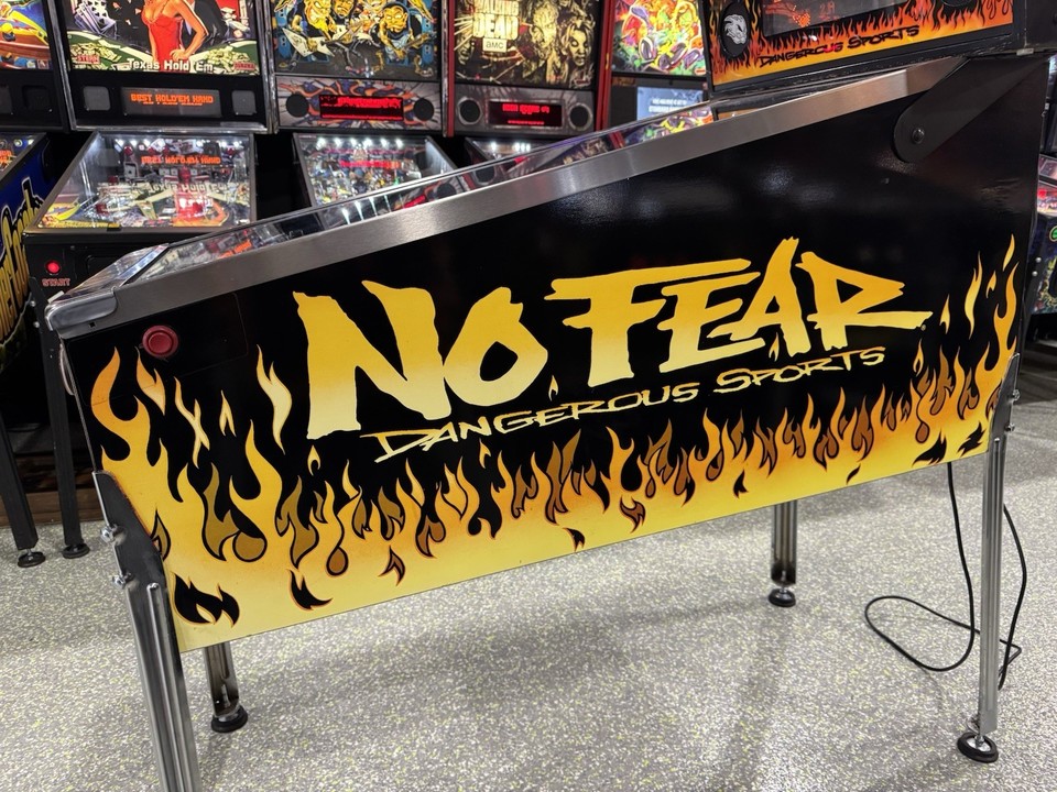 No Fear Pinball Machine Williams 1995 LEDS Orange County Pinballs FREE ...