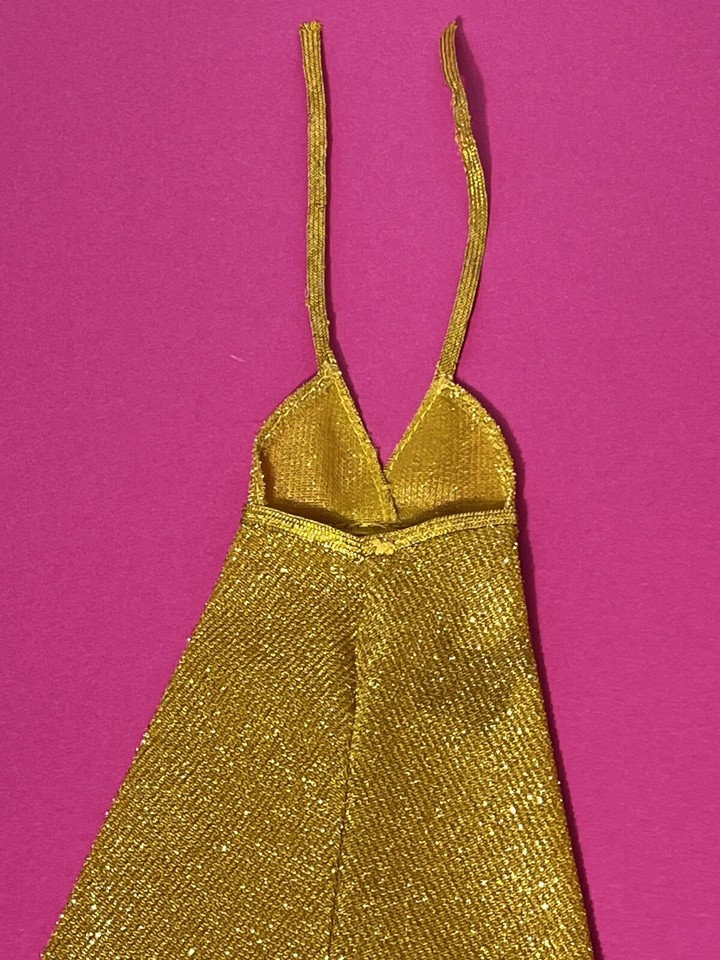 Vintage Bionic Woman Superstar Era Gold Sparkle Dress Mego Dolls Curvy ...