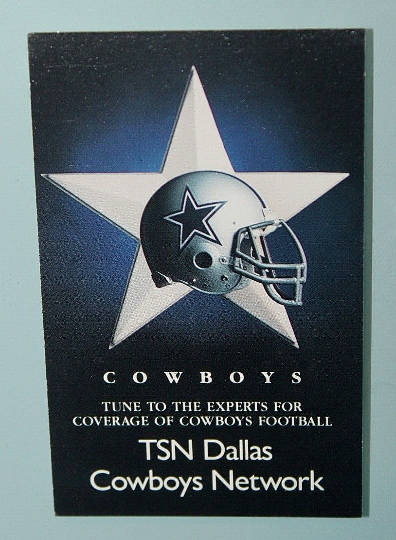 NFL 1987 DALLAS COWBOYS Football Schedule TSN RADIO NETWORK GTE. Lot of ...