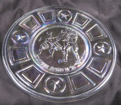 Vintage Wheaton Glass Spirit Of '76 Clear Carnival Glass Bicentennial ...