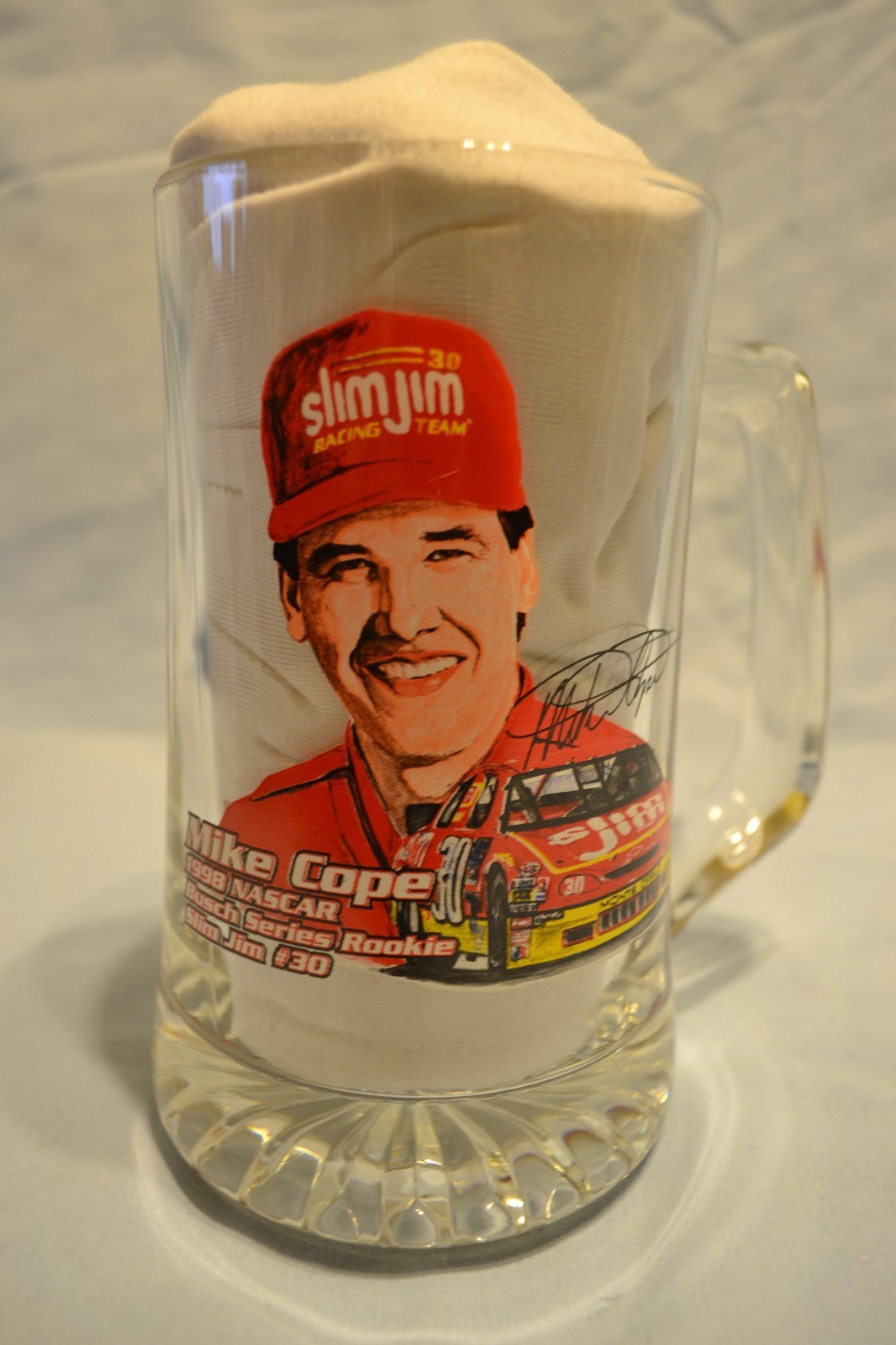Slim Jim Racing Mike Cope #30 Mug Glass Nascar | eBay