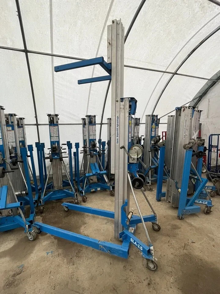 Genie SLA 15 Material Lift with LOLER Re-Roped RSJ Beam Lifter | eBay UK
