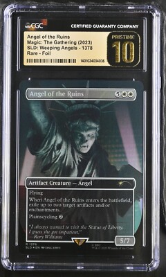 Magic the Gathering SLD Weeping Angels Foil Angel of the Ruins CGC ...