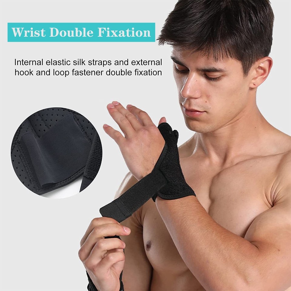 Sport Thumb Wrist Support Brace Carpal Tunnel Sprain Splint Arthritis ...