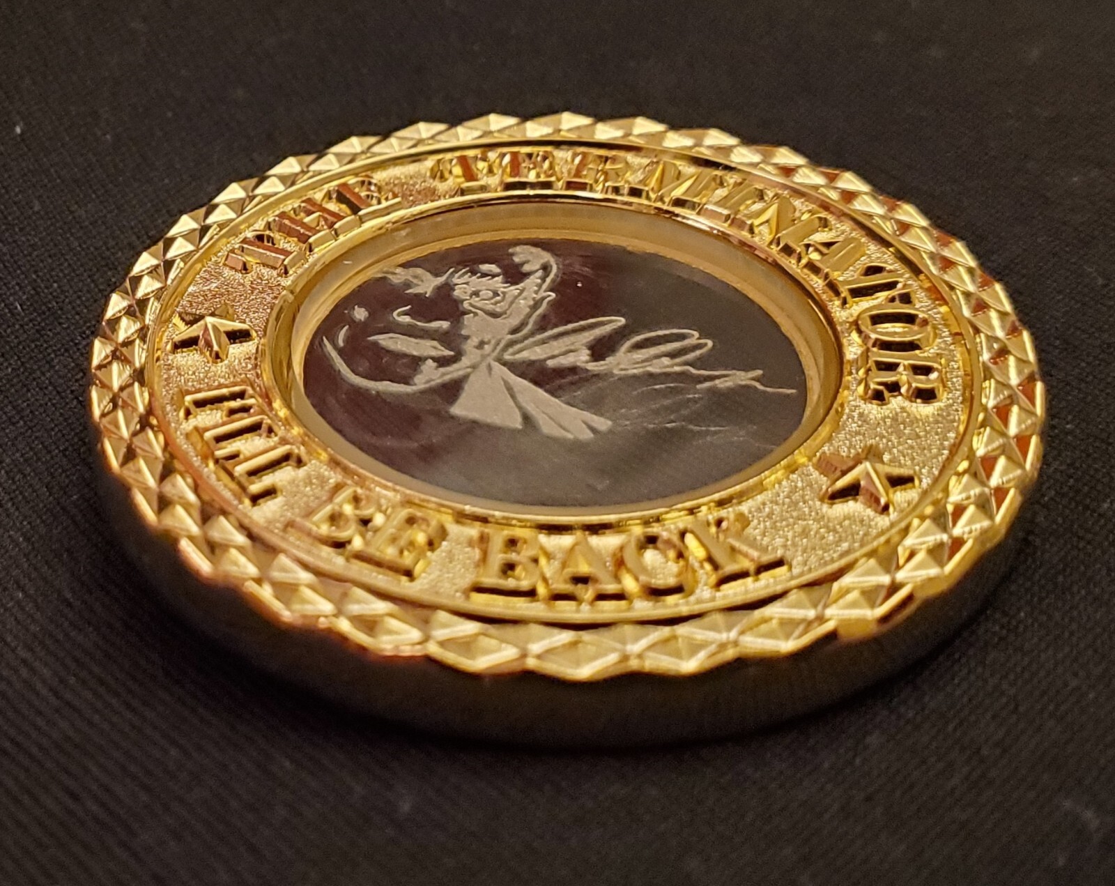 Arnold Schwarzenegger Terminator Gold Coin Signed Fantasy Old Film ...