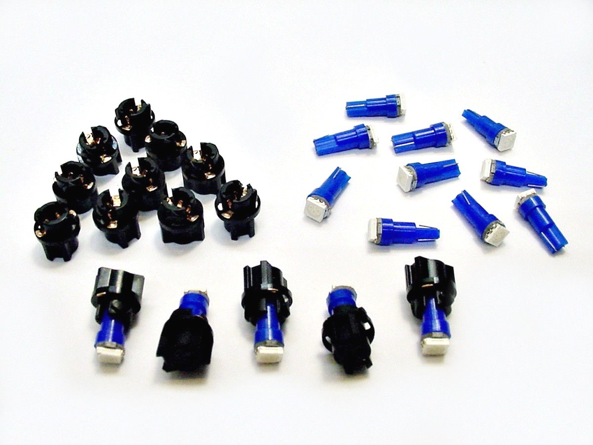 15 Blue Ford Instrument Panel Cluster Dashboard LEDs Lights Bulbs 3/8 ...