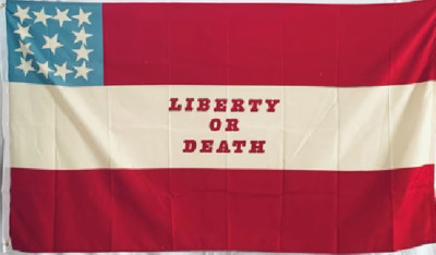 3X5 STUART'S CAVALRY 1861 FIRST NATIONAL LIBERTY OR DEATH VINTAGE FLAG ...