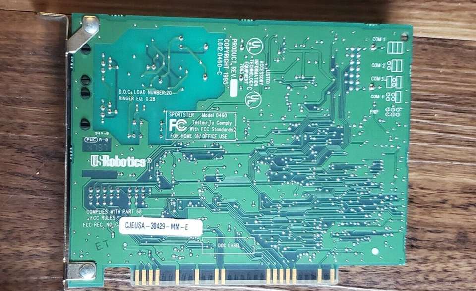 USRobotics Sportster 0460 Internal 8-bit ISA Fax Modem | eBay