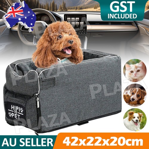 Car Pet Seat Auto Seat Center Console Dog Cat Nest Pad Removable Pet ...