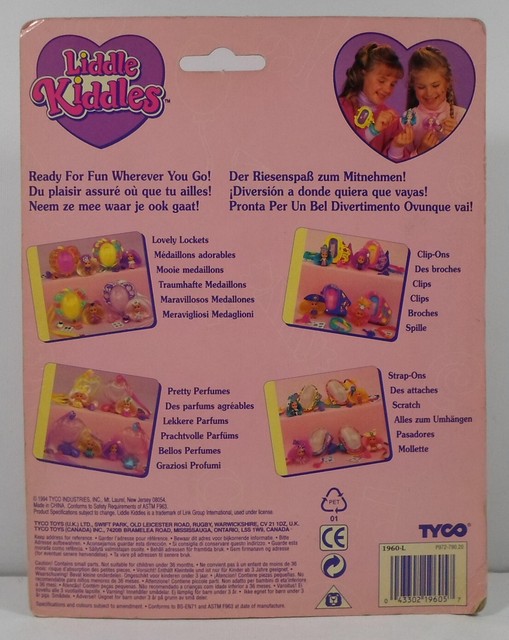 Vintage 1994 2" Liddle Kiddles Lovely Locket Tracy Tea Party Doll TYCO ...