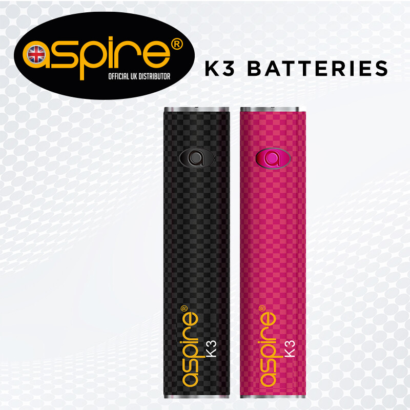 Aspire K2, K3,Kit Batteries Black / Pink E-Cig Battery 100% Authentic ...