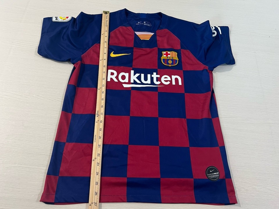 Nike FC Barcelona Jersey Blue Shirt Jersey 724614-100 Mens Size L Messi ...