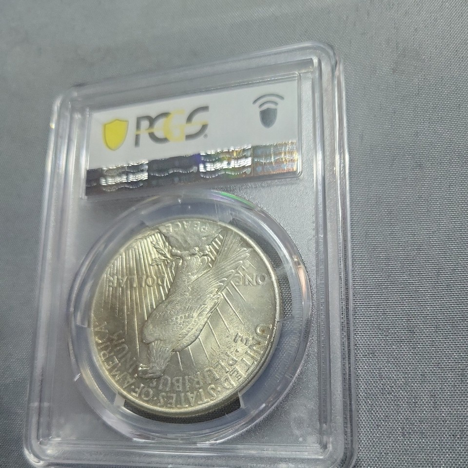1925 $1 PCGS MS 63 Peace Silver Dollar | eBay