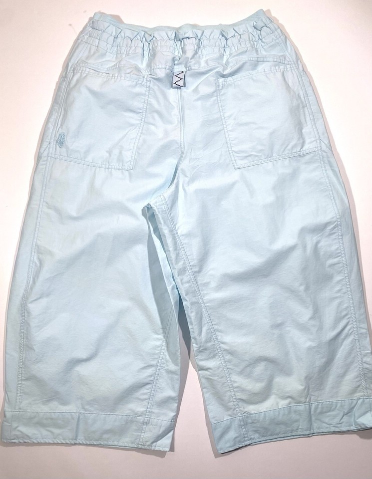 Free People Fresh Start Light Blue Wide Leg Crop Parachute Utility ...