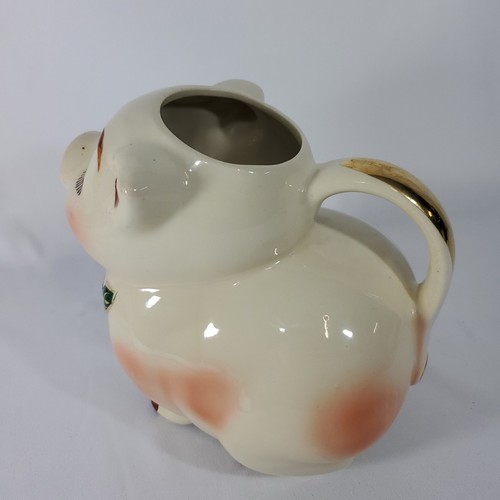 Vintage Shawnee Smiley - Pig Pitcher - Large with Gold Trim - 1940's ...
