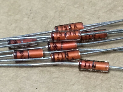 (12 PC) MICROSEMI / SIEMENS JAN1N753A Diode Zener 6.2V 5% 500mW 2-Pin ...