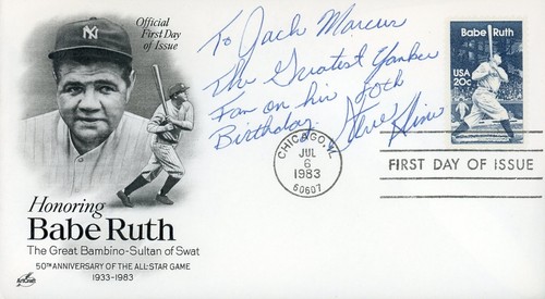 US 2046 Babe Ruth NY FDC ArtCraft Signed Steve Kline | eBay