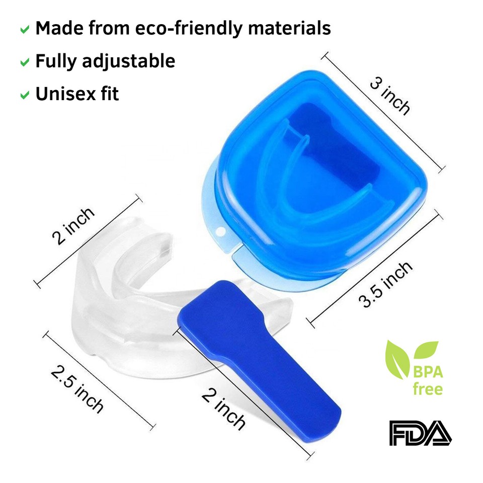 Anti Snore Mouthpiece Aid Stop Snoring Set Snore Stopper Device - Ships ...