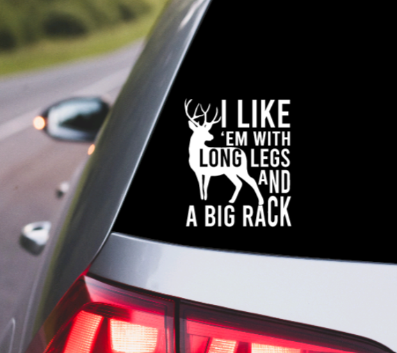 Long Legs and Big Rack Decal | eBay