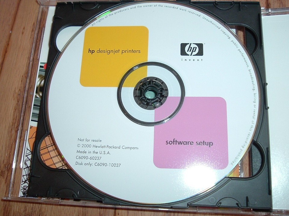 Original Disks for HP DesignJet 750c 755cm 700 Plotter Drivers Manuals ...