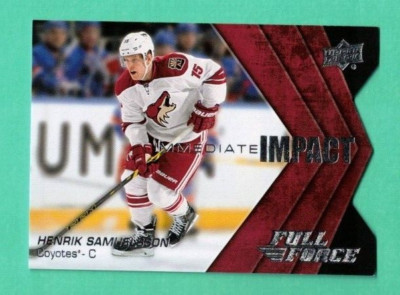 2015-16 Upper Deck Full Force Immediate Impact #II-HS Henrik Samuelsson ...