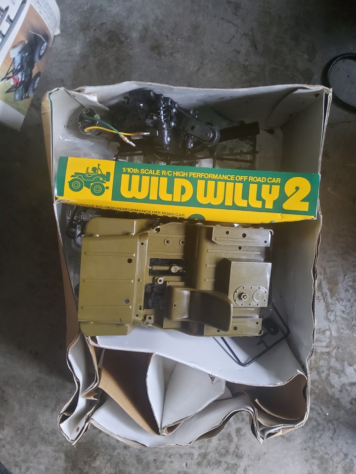 Tamiya 1/10 rc car ,wild willy 2 off road.used .no wheels,no ...