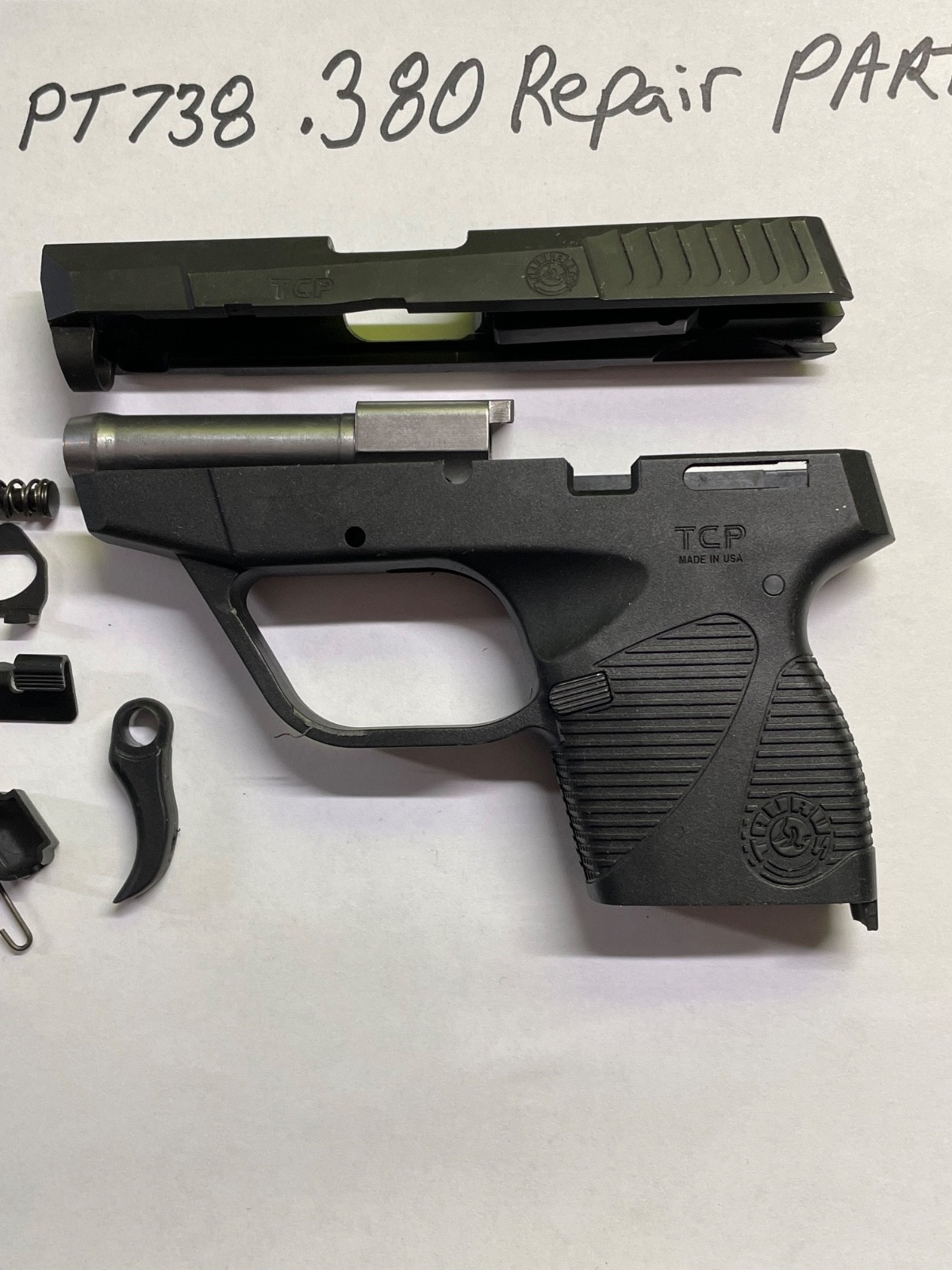 Taurus Pt 738 .380 Repair Parts kit | eBay