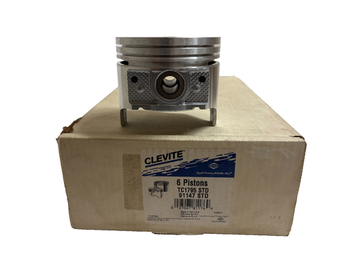This is a set of six Clevite pistons that are standard. NOS. | eBay