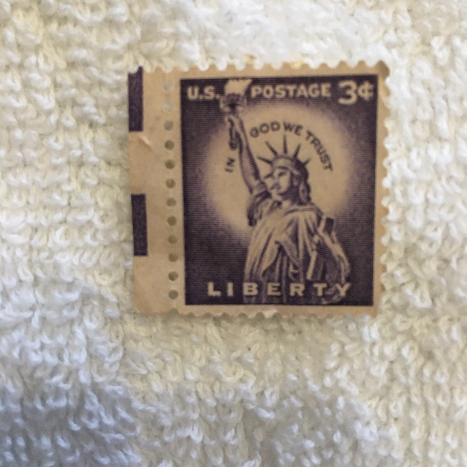 RARE 3 CENT LIBERTY US POSTAGE STAMP PURPLE LADY STATUE OF LIBERTY | eBay