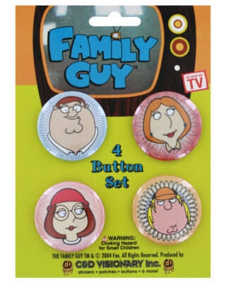 Family Guy 4 Button Set Griffin Family | eBay