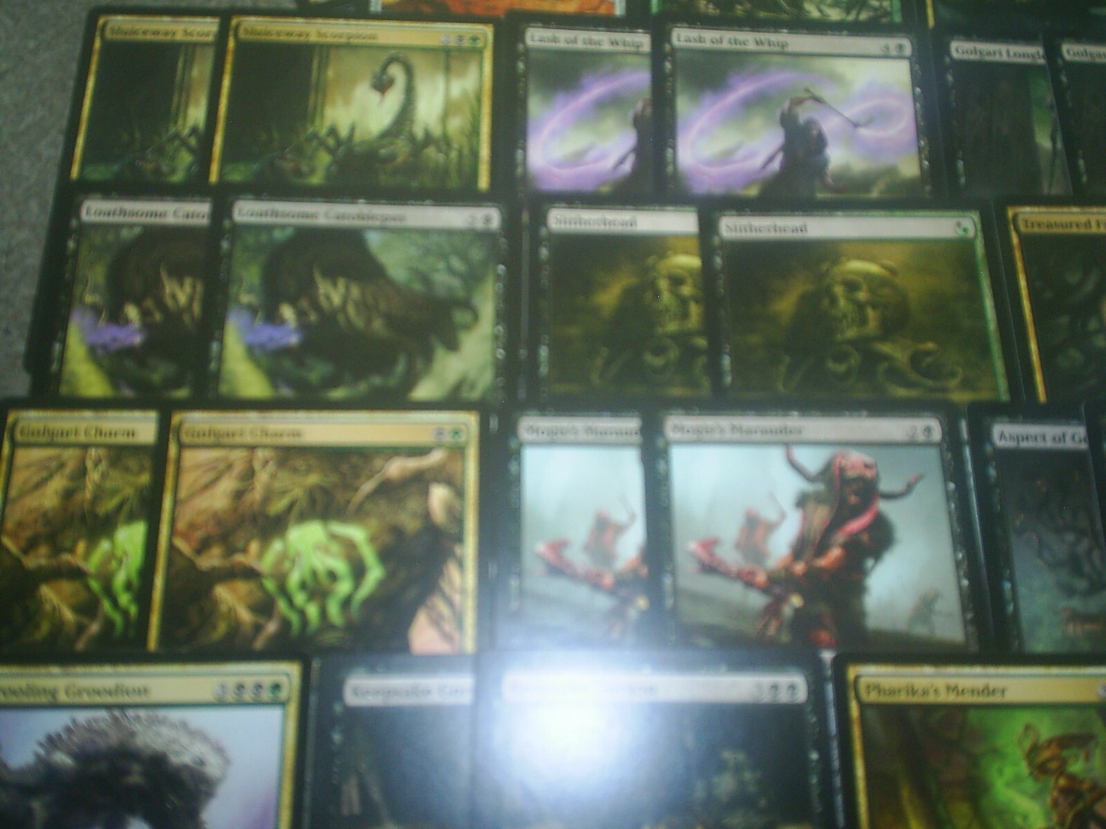 MTG Magic VRASKA the UNSEEN DECK Korozda Guildmage Slitherhead Gaze of ...