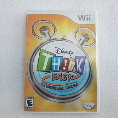 Disney Think Fast Ultimate Trivia Showdown Nintendo Wii Game Tested ...