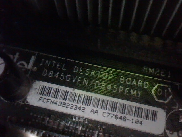 Motherboard P4 Intel D845GVFN/D845PEMY AA C77646-104 | eBay