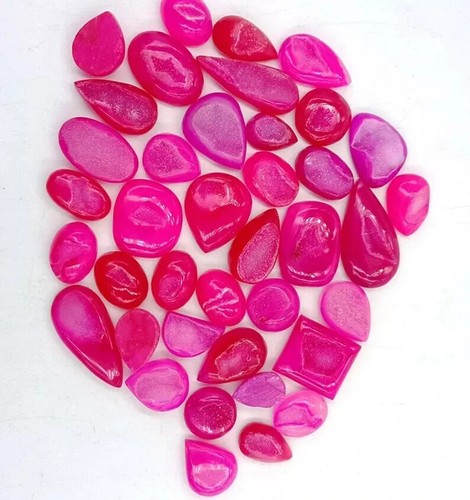 [WHOLESALE] NATURAL PINK DRUZY GOOD QUALITY GENUINE STONE FREE FORM LOT ...