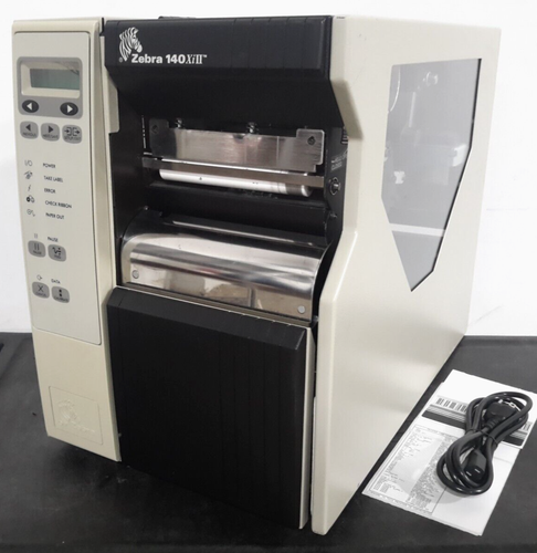 Zebra 140 XiII Thermal Label Printer 203dpi RS-232 DB25 Parallel Z140 ...