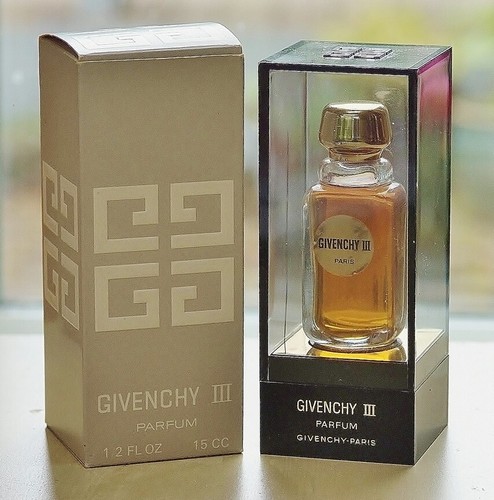 Vintage * GIVENCHY III by GIVENCHY * splash PURE PARFUM 1/2 oz~15 ml ...