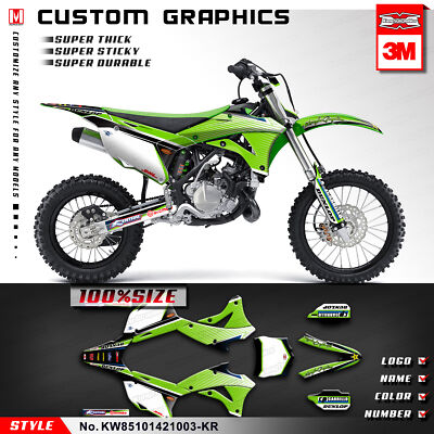 Kungfu Graphics Full Waterproof Sticker Decal Kit for KX85 KX100 2014 ...