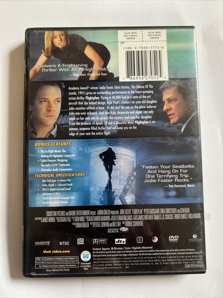 Flightplan (DVD, 2006, Full Frame) 786936270525| eBay
