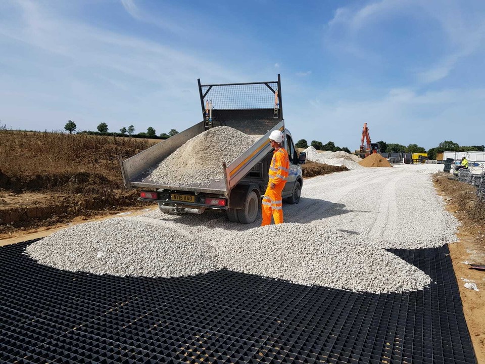 12x10 BUILDING BASE GRID SHED BASE ECOGRIDS GRAVEL REINFORCEMENT PAVING ...