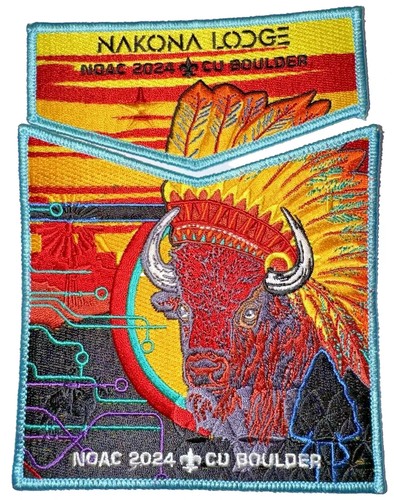 OA NAKONA LODGE 150 BSA SOUTH PLAINS 2024 NOAC FLAP 2-PATCH INDIAN BUFFALO SET! | eBay