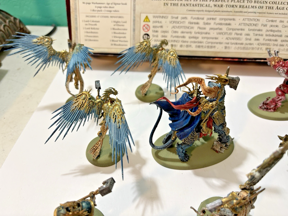 Warhammer Age Of Sigmar AoS 2015 Starter box - 2 Armies - Painted | eBay
