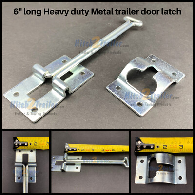 (1) Trailer Camper RV HD 6" Door Hold Back Trailer Side Door Metal Hook ...