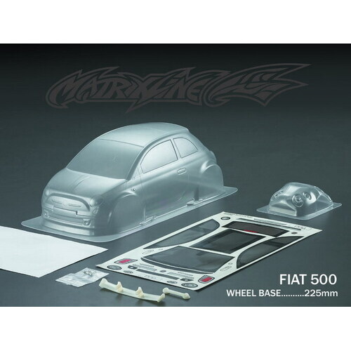 MATRIXLINE RC 1/10 RC FIAT 500 M-CHASSIS Model Car Body | eBay
