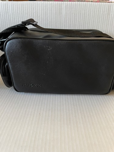 Rayovac Bag Camera Black Leather 11” Inch Long Side Pockets Shoulder ...